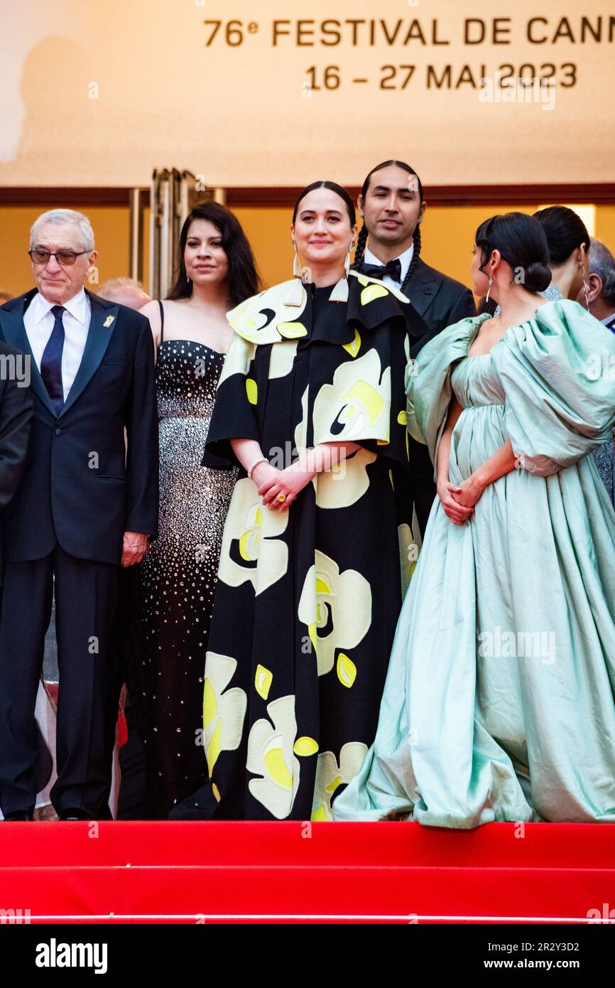 Italia. 20th maggio, 2023. Robert de Niro, Cara Jade Myers, Lily ...