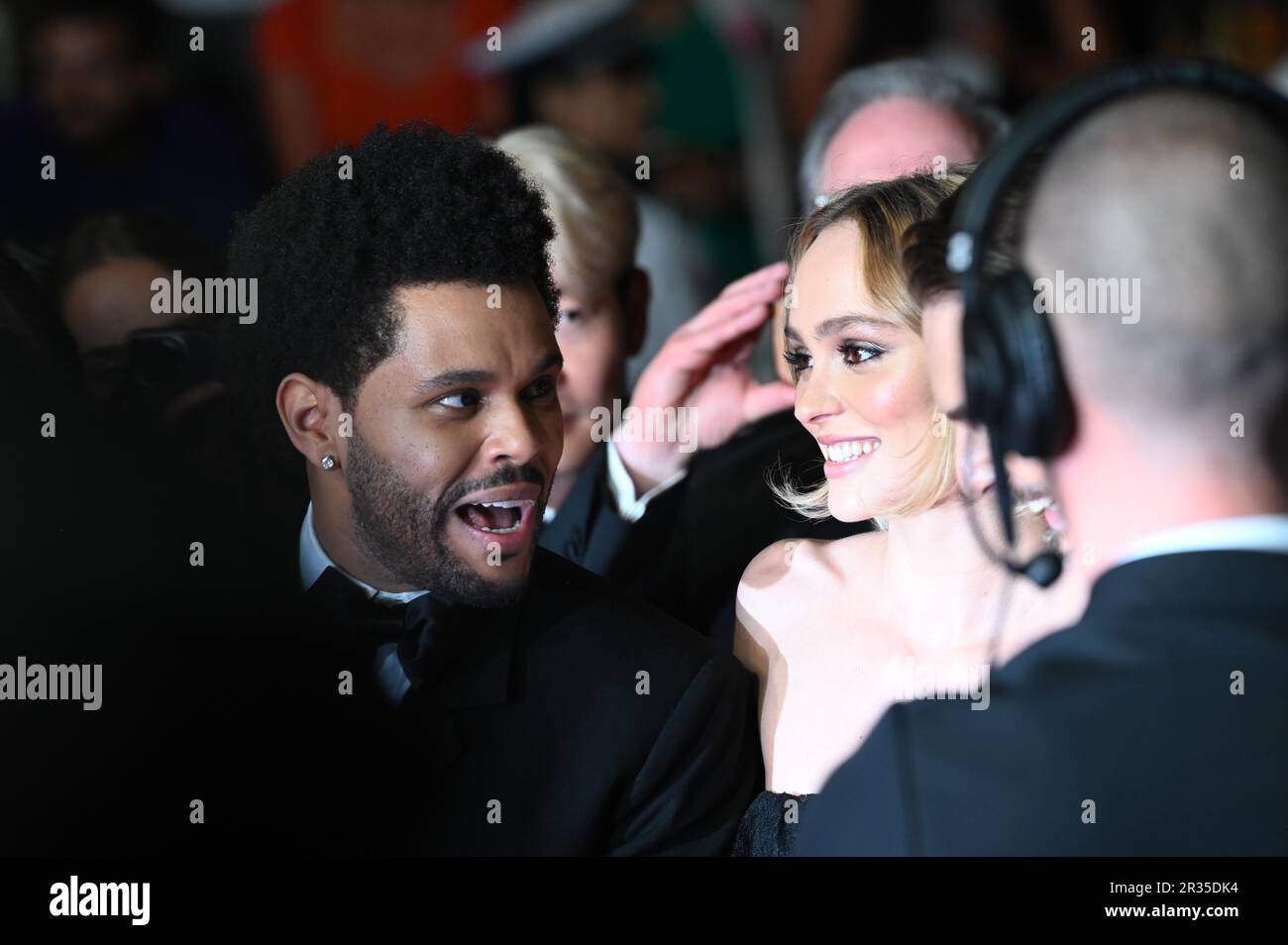 Lily rose depp e abel the weeknd tesfaye immagini e fotografie stock ad ...
