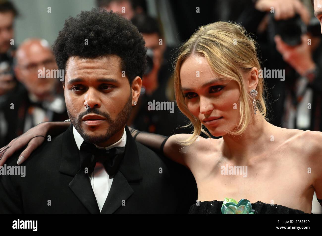 Lily rose depp e abel the weeknd tesfaye immagini e fotografie stock ad ...