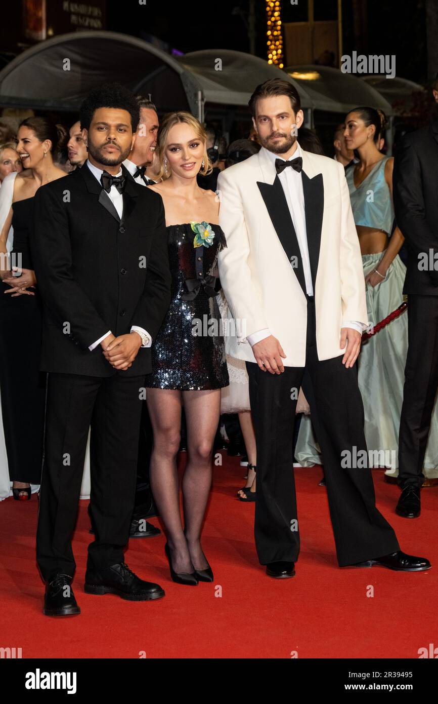 The Weeknd (Abel Tesfaye) , Lily Rose Depp , Sam Levinson 76th Cannes ...