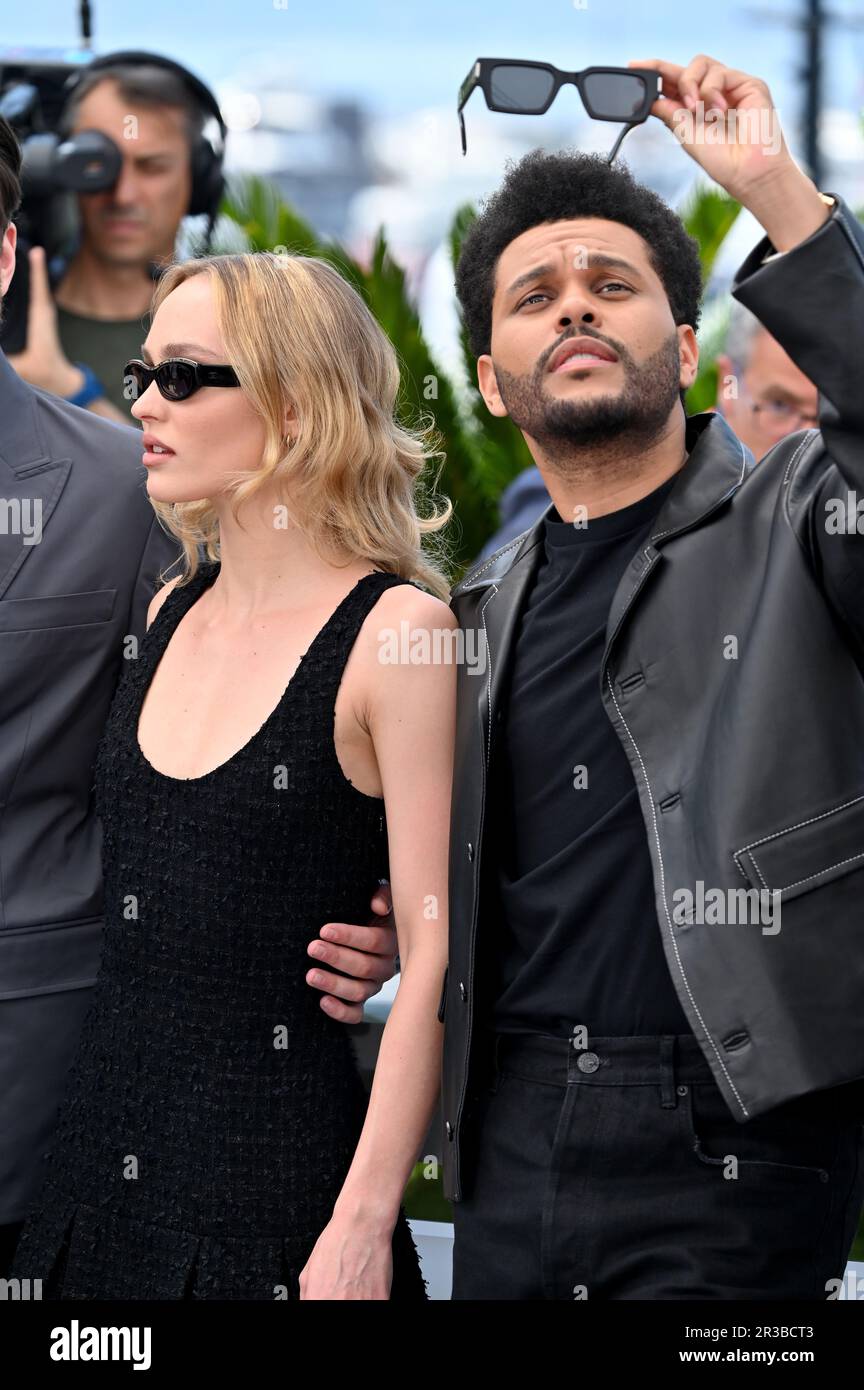 Lily rose depp e abel the weeknd tesfaye immagini e fotografie stock ad ...