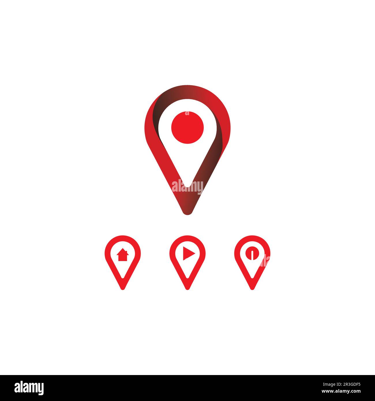 Icona posizione,logo mappa per mappa, mappa google, segnale, percorso ...