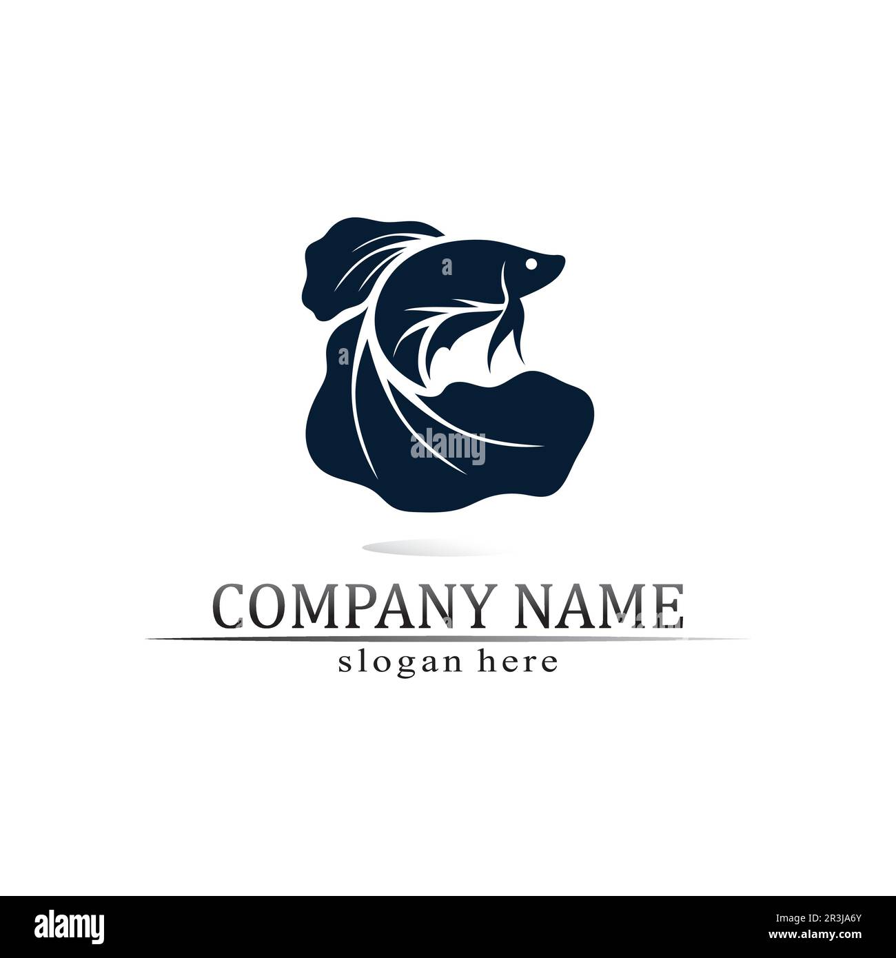Betta pesce logo Immagini Vettoriali Stock - Alamy