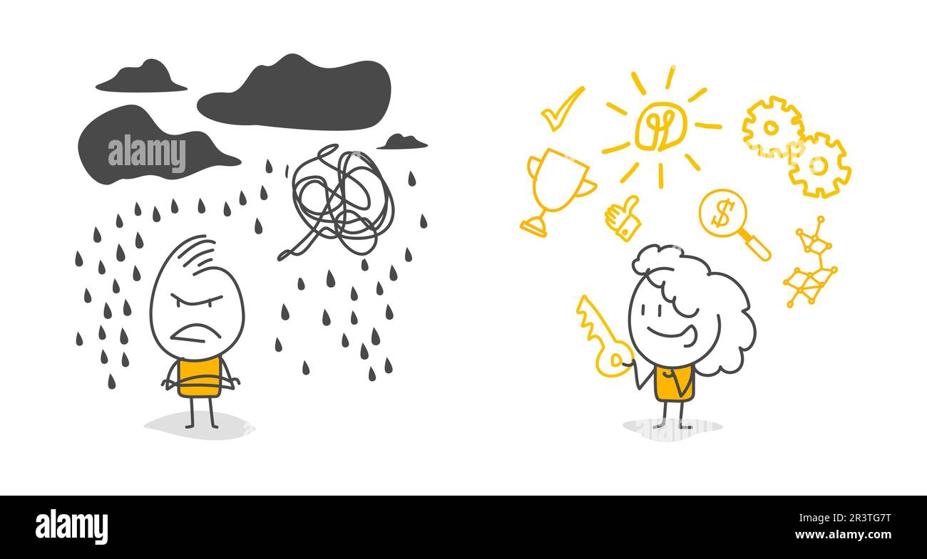 Cartoon vector doodle stickman woman immagini e fotografie stock ad ...