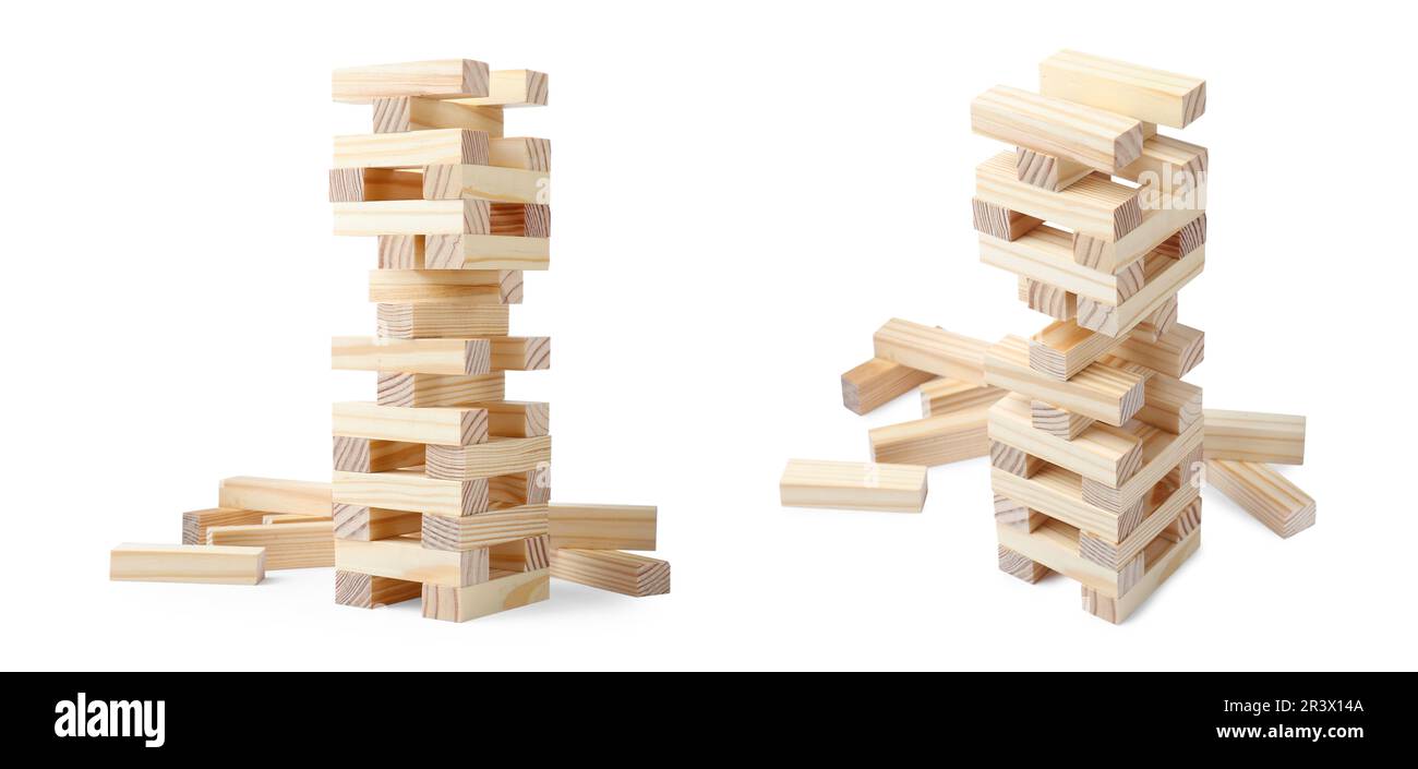 Jenga building Immagini senza sfondo e Foto Stock ritagliate - Alamy