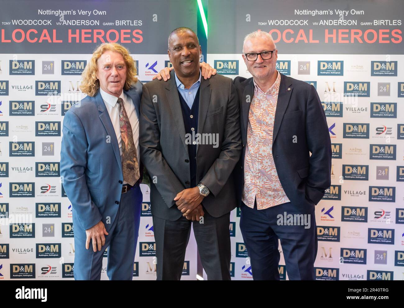 Le star principali Tony Woodcock, viv Anderson e Garry Birtles durante ...