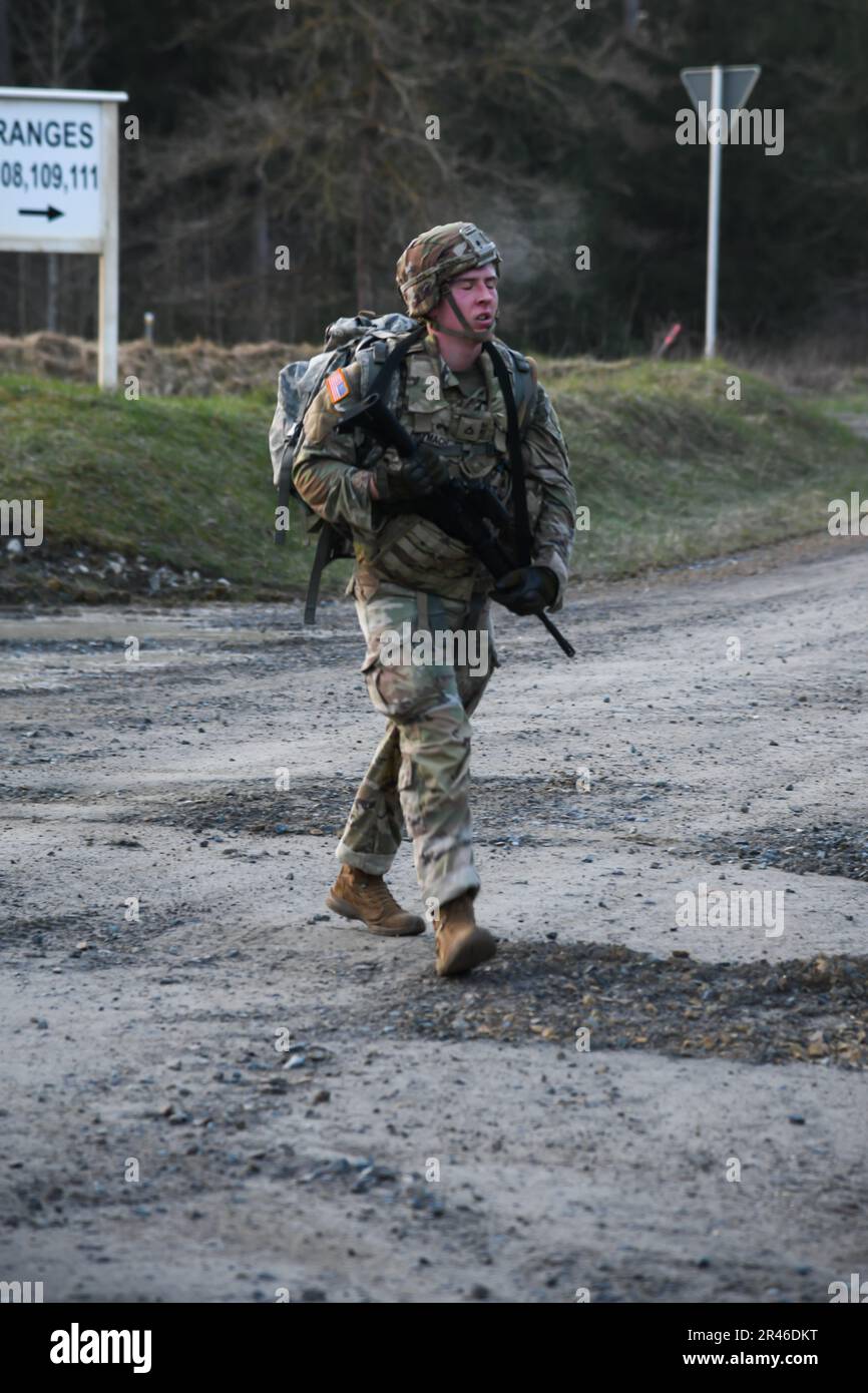 STATI UNITI Benjamin Heymach, assegnato all'esercito degli Stati Uniti ...