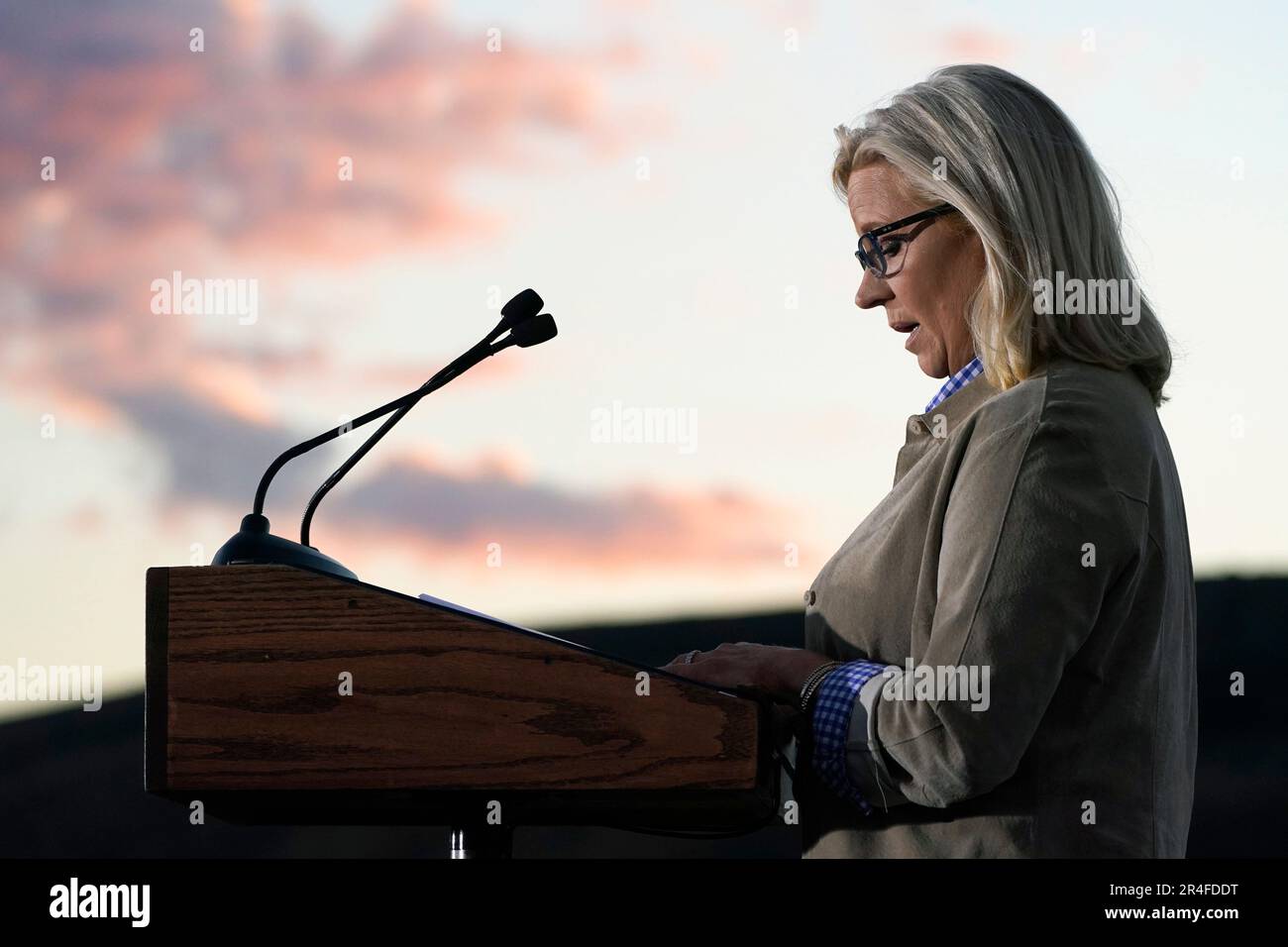 FILE - Rep. Liz Cheney, R-Wyo., speaks Aug. 16, 2022, at a primary ...
