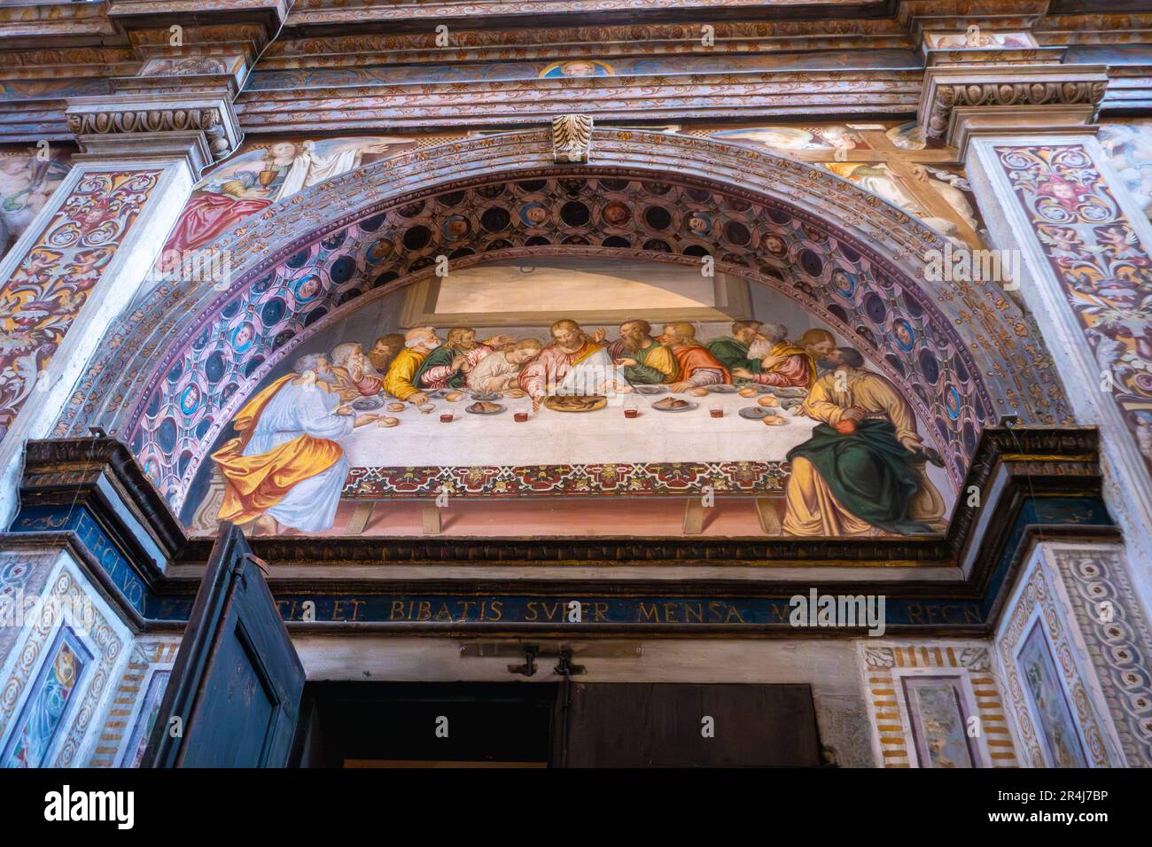 Affresco l'ultima cena di Milano, Chiesa di San Maurizio al Monastero ...