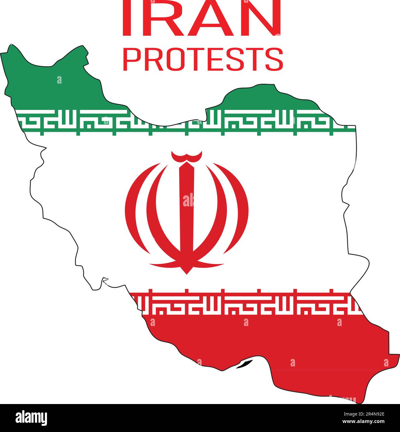 Iran map Immagini Vettoriali Stock - Alamy