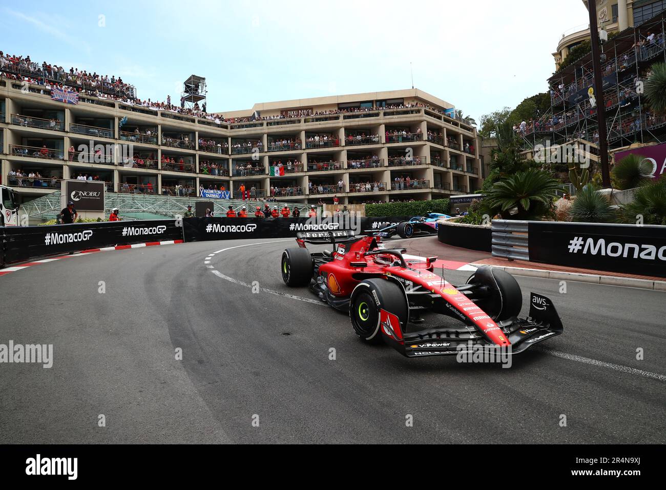 Charles Leclerc della Scuderia Ferrari in pista durante il Gran Premio ...