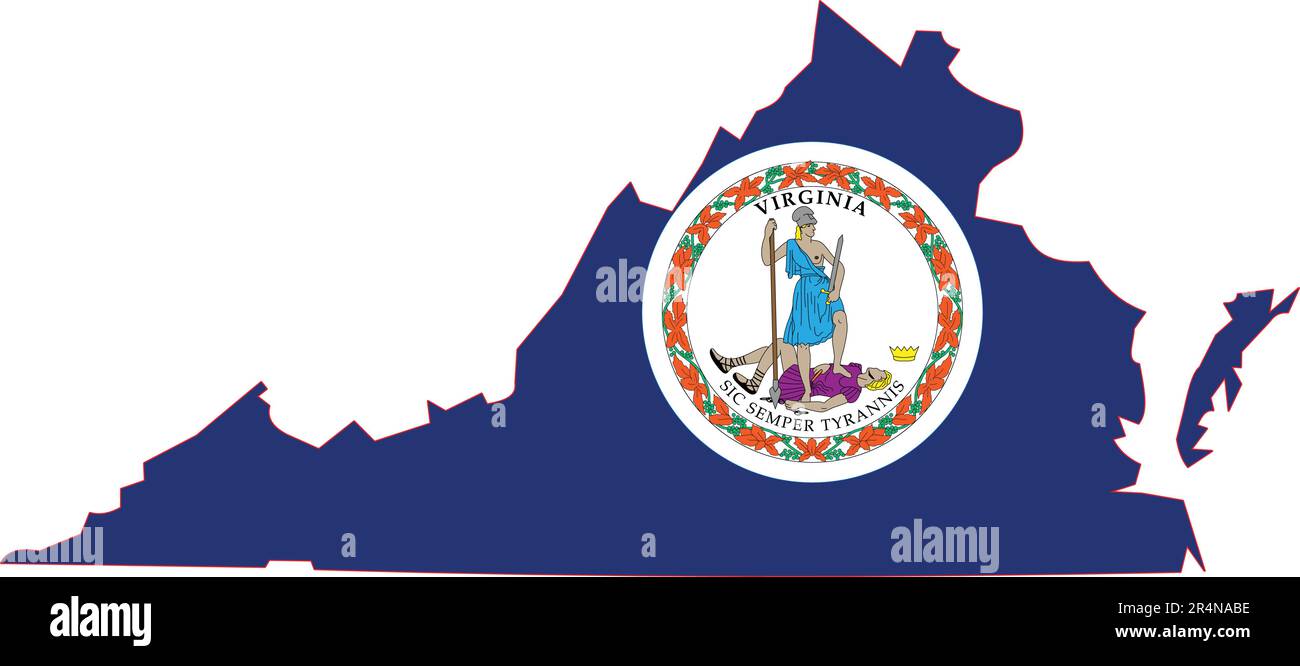 Map of virginia immagini e fotografie stock ad alta risoluzione - Alamy