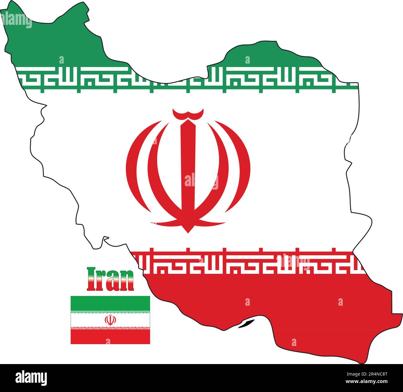 Cartina dell'iran Immagini Vettoriali Stock - Alamy