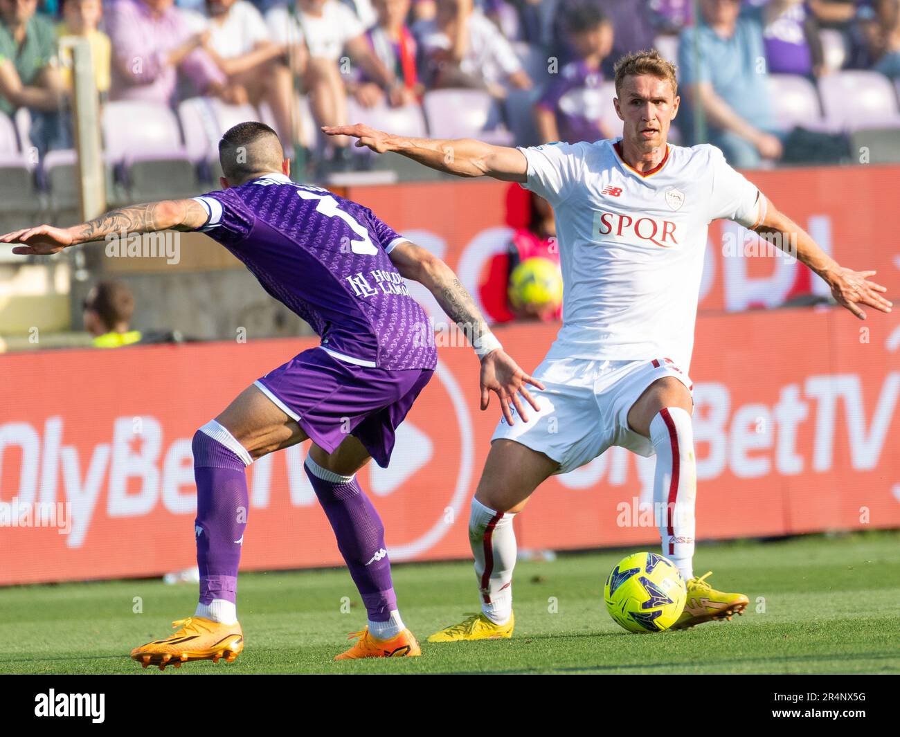 Stadio Artemio Franchi, Firenze, 27 maggio 2023, Solbakken Ola Roma ...