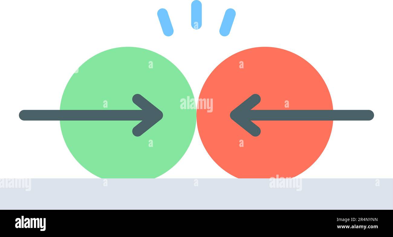 Fisica degli urti Immagini Vettoriali Stock - Alamy