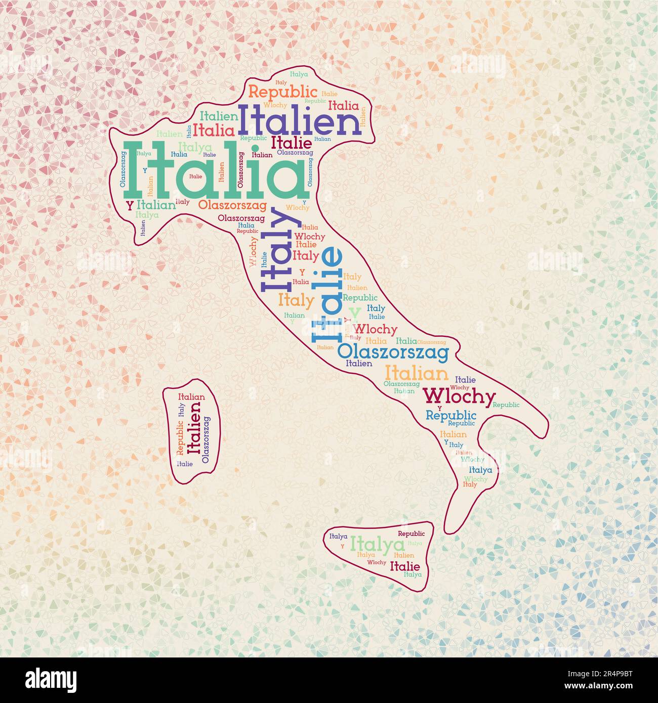 Cartina europa nomi in italiano Immagini Vettoriali Stock - Alamy