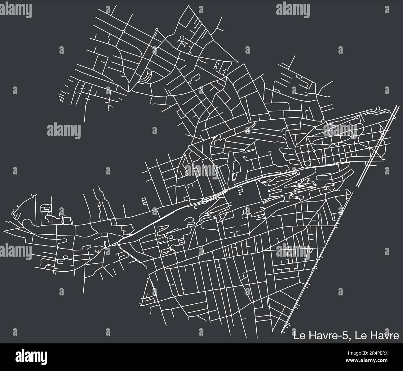 Mappa di le havre Immagini Vettoriali Stock - Alamy