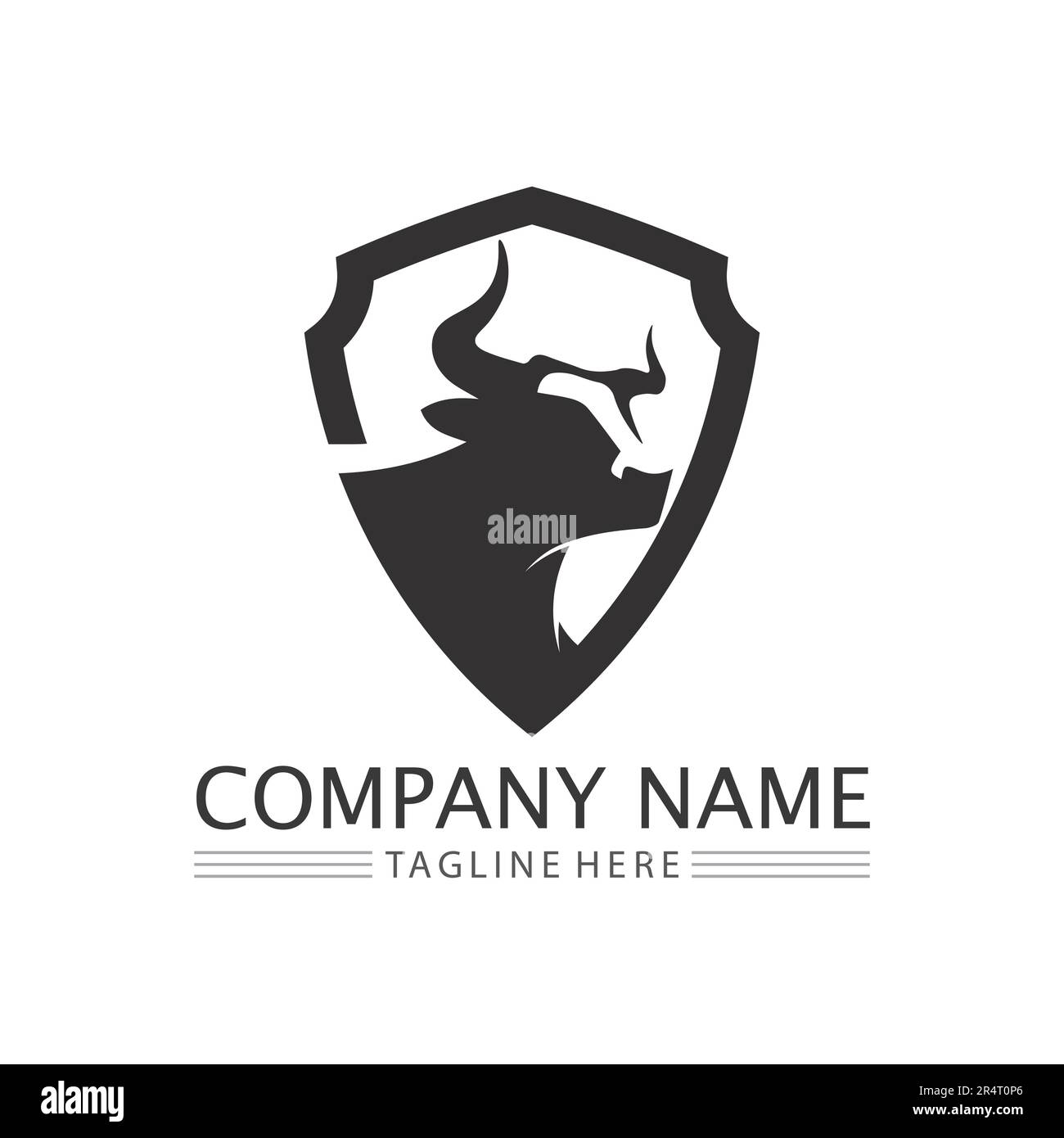 Toro scatenato disegno Immagini Vettoriali Stock - Alamy