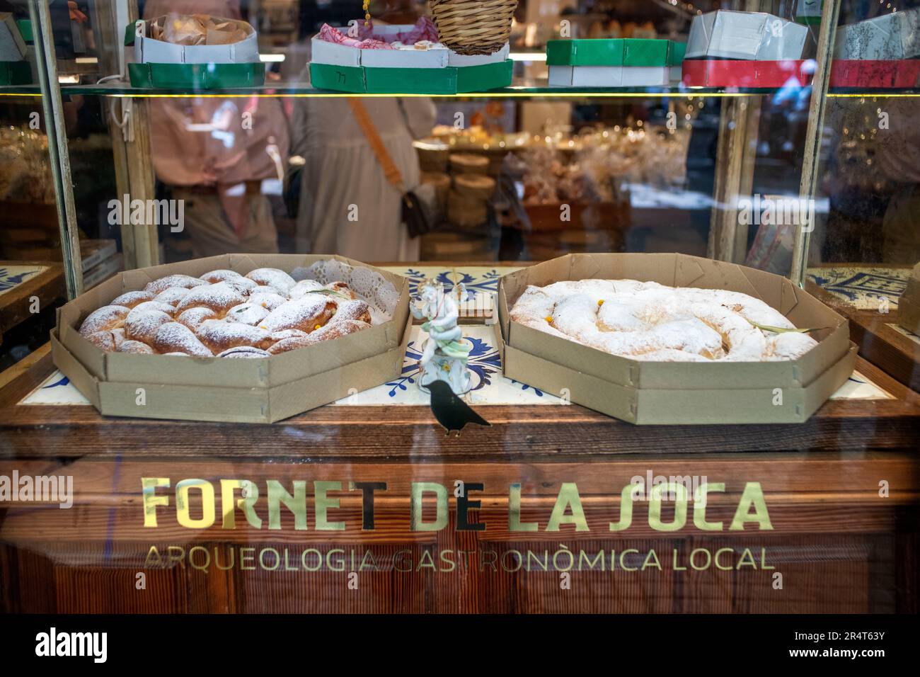 Ensaimada tipico da Mallorca forno di Maiorca nelle isole baleari. La ...