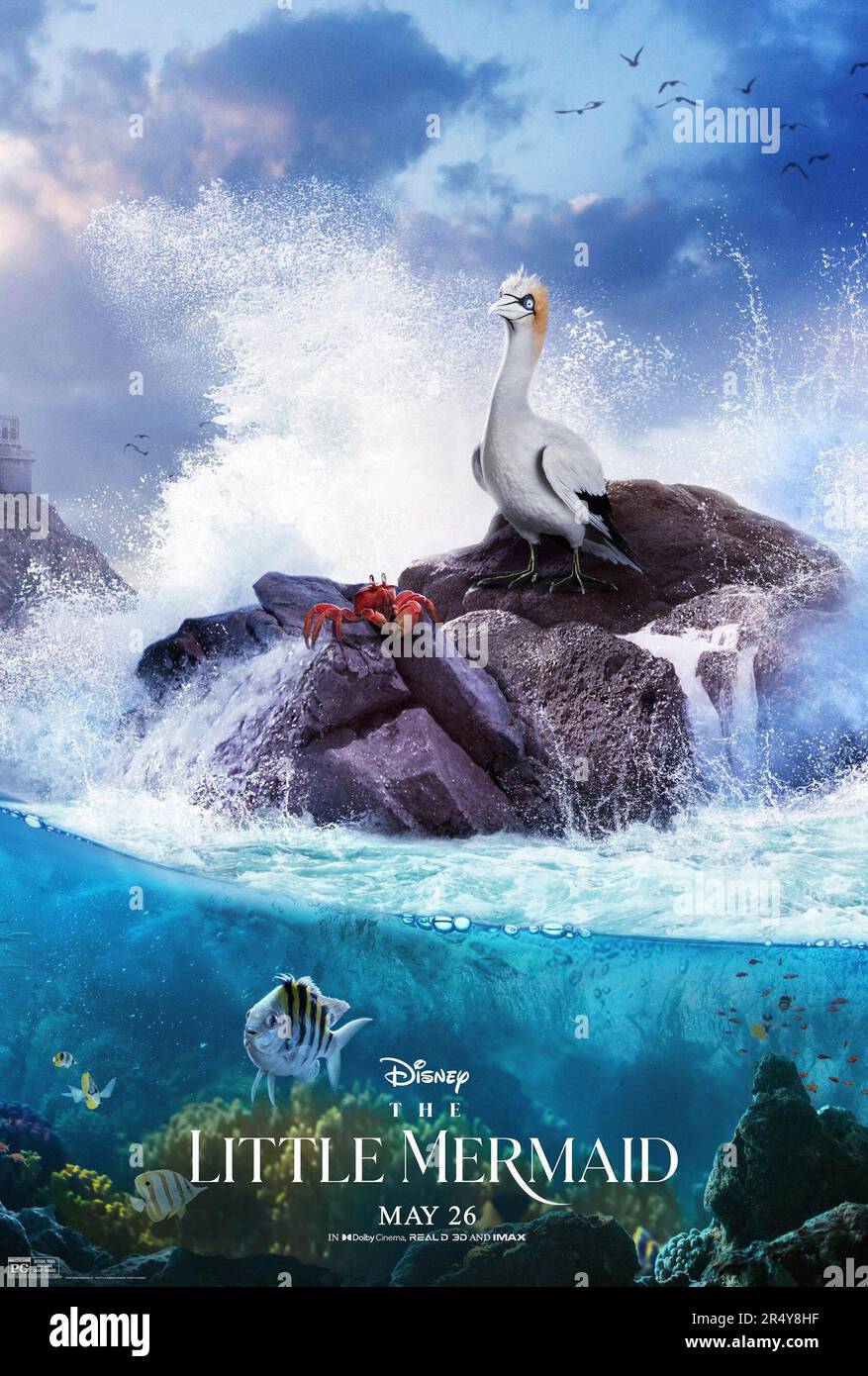 LA SIRENETTA, poster del personaggio statunitense, dall'alto: Scuttle ...