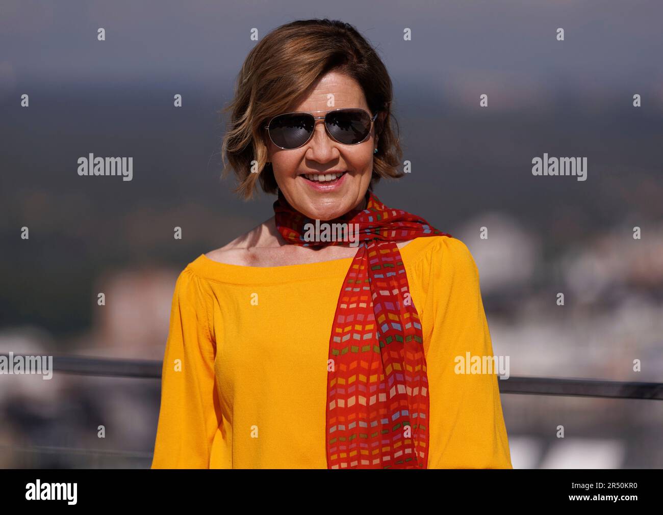Actress Maria Pujalte poses during the photocall for SkyShowtime's new ...