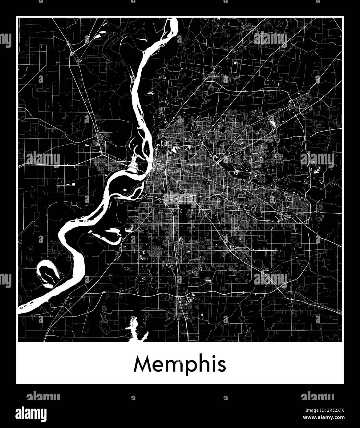 Mappa di memphis Immagini Vettoriali Stock - Alamy