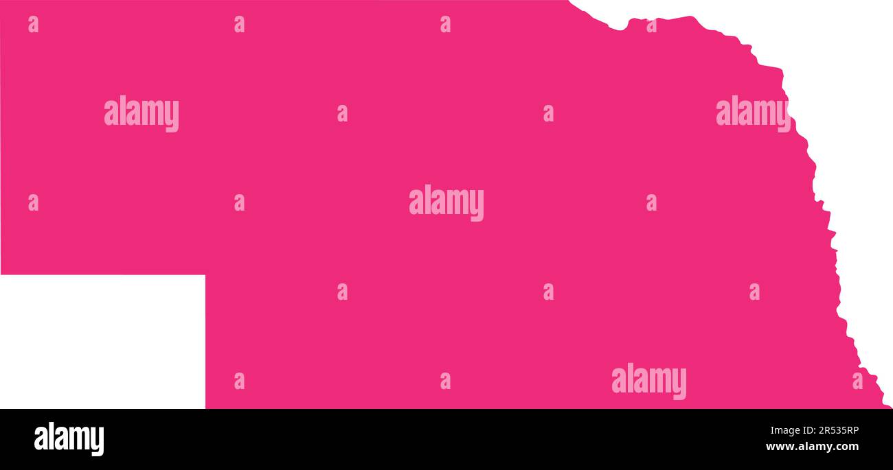 Physical map of nebraska immagini e fotografie stock ad alta ...