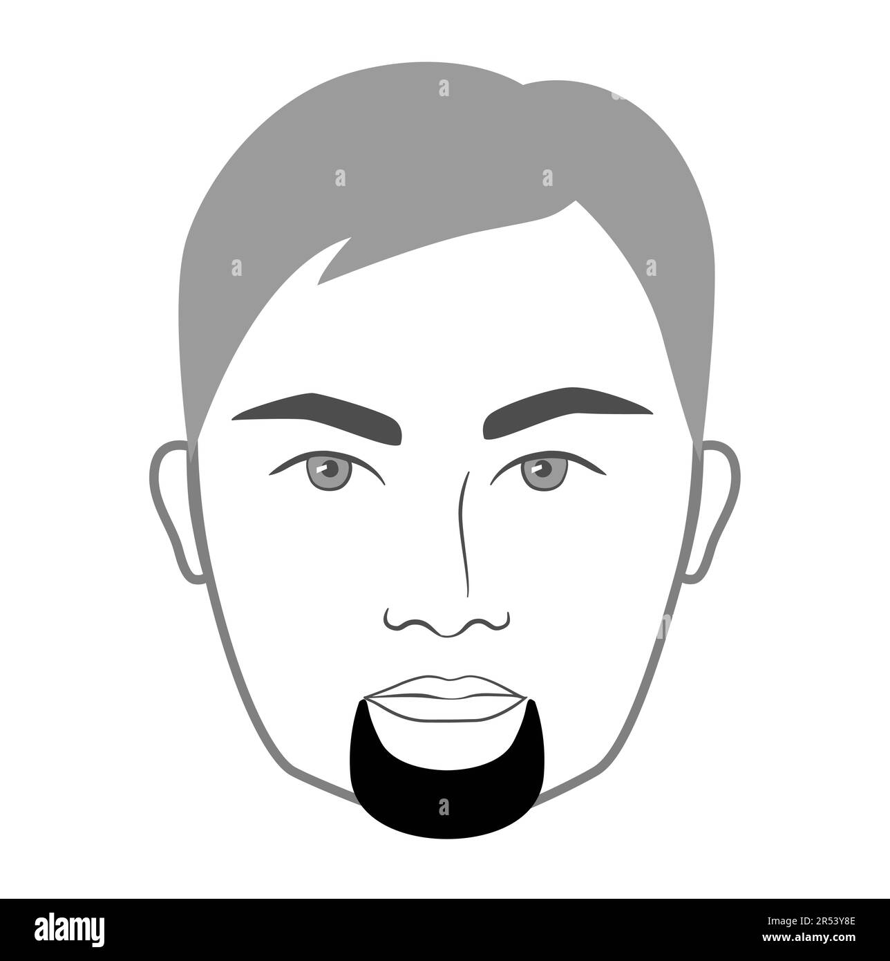 Pizzetto corto Immagini Vettoriali Stock - Alamy