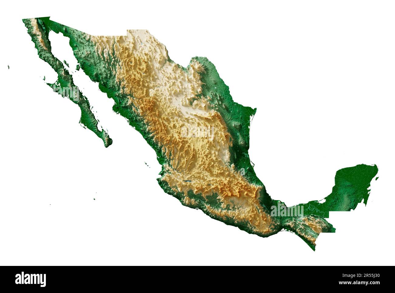 Mapa de relieve de mexico immagini e fotografie stock ad alta ...