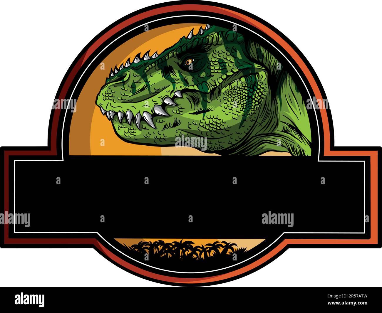 Tyrannosaurus rex roar Immagini Vettoriali Stock - Alamy