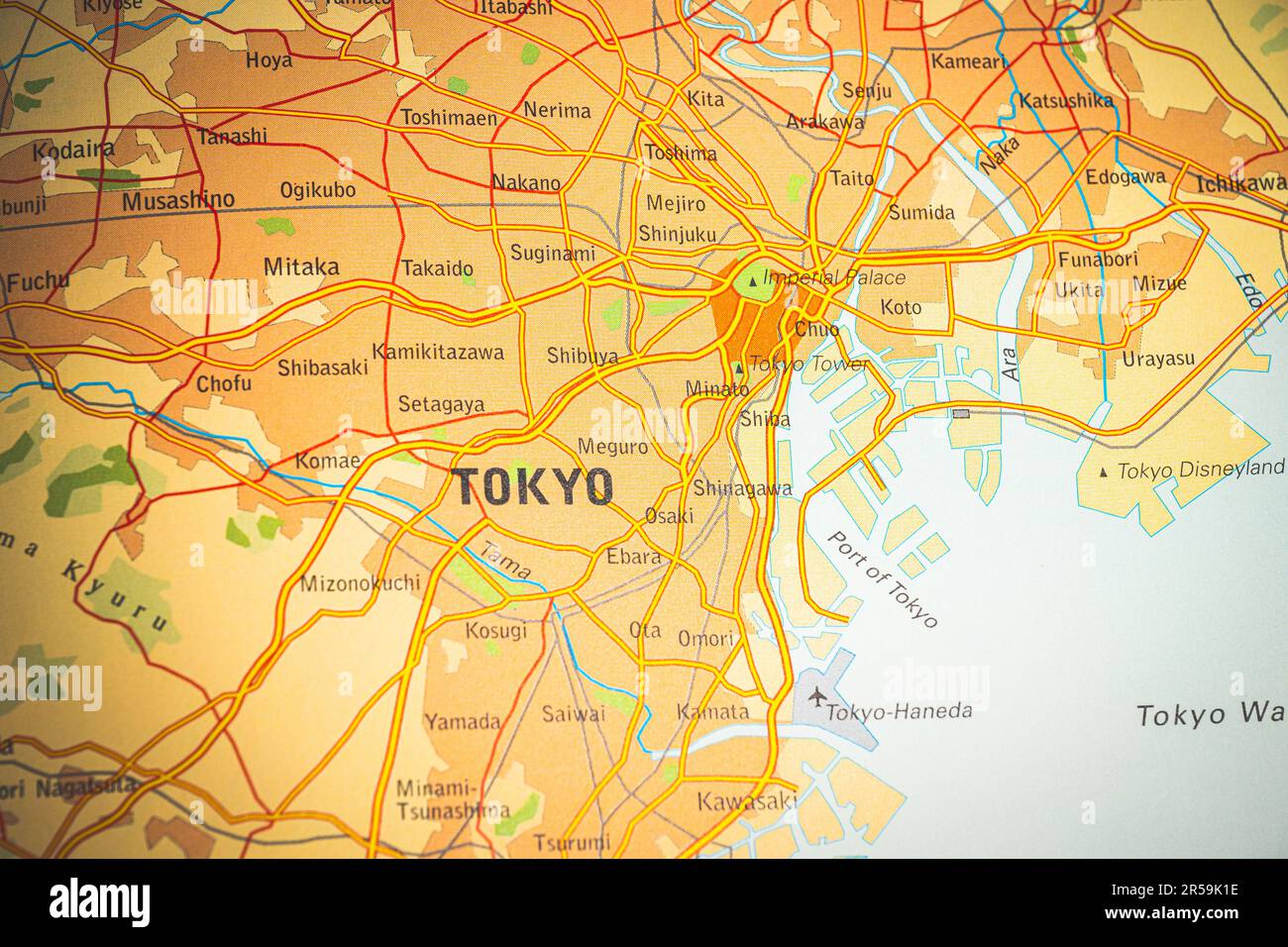 Map of tokyo immagini e fotografie stock ad alta risoluzione - Alamy