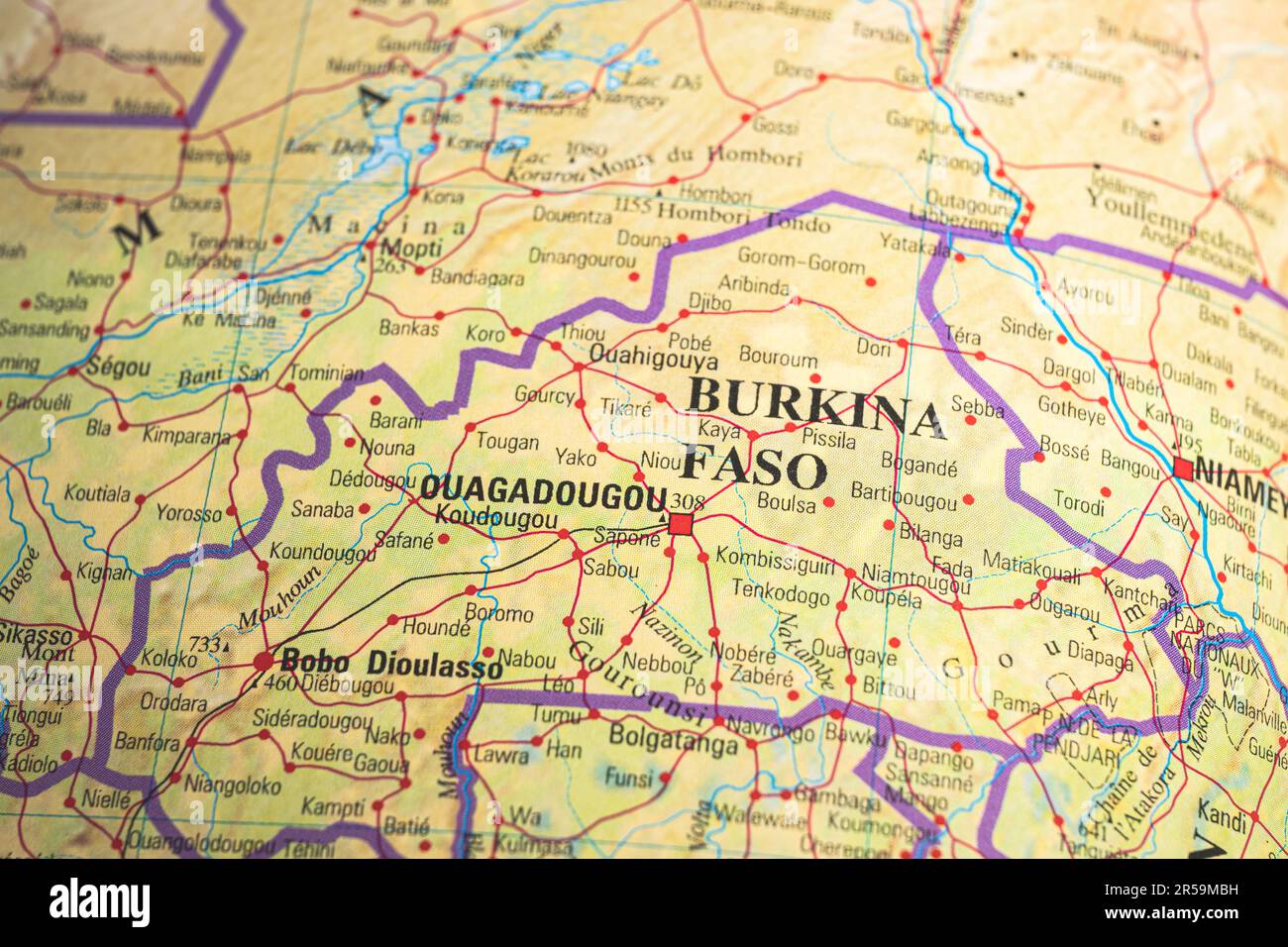 Map of burkina faso immagini e fotografie stock ad alta risoluzione - Alamy