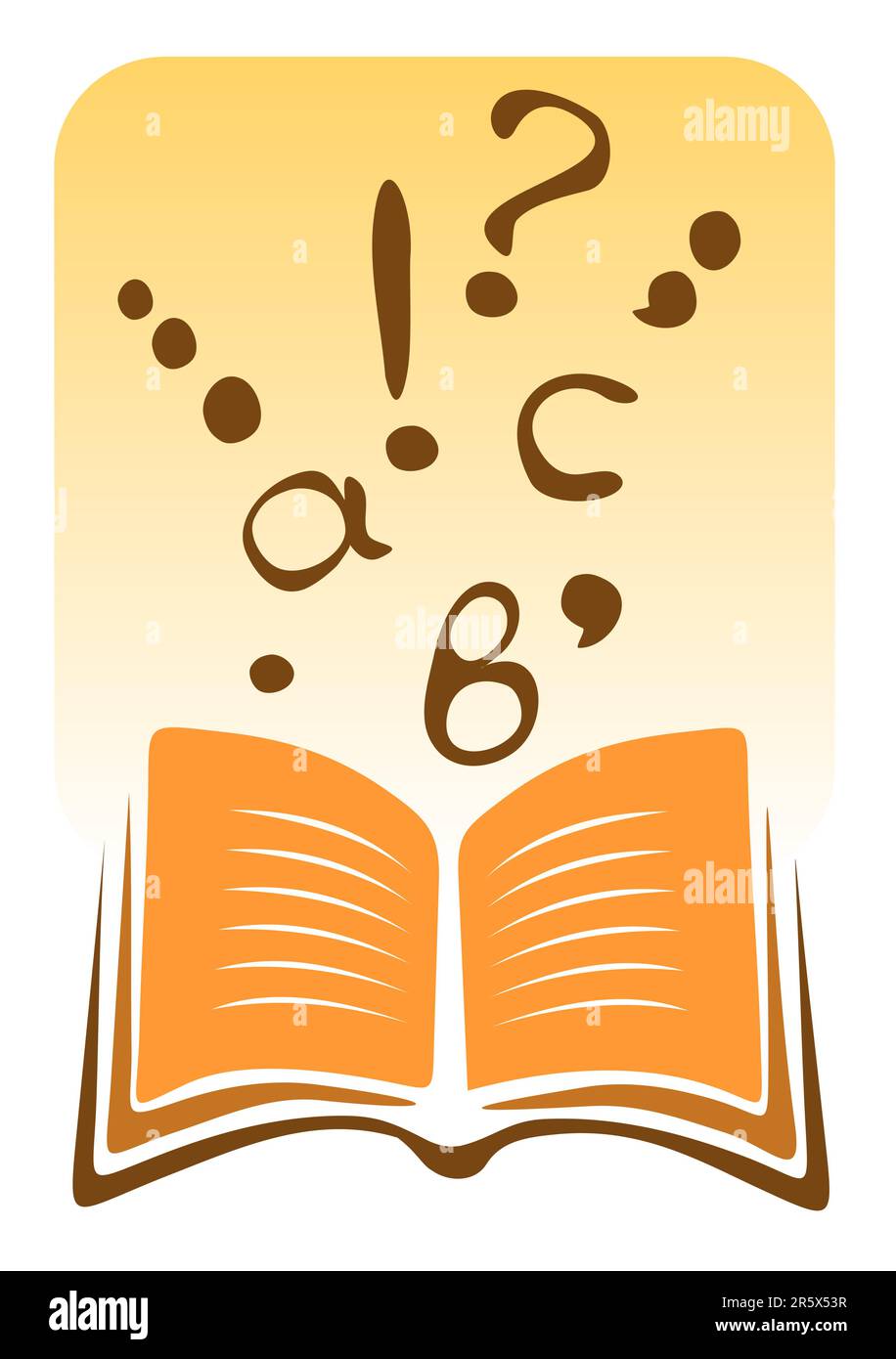 Libro aperto stilizzato Immagini Vettoriali Stock - Alamy