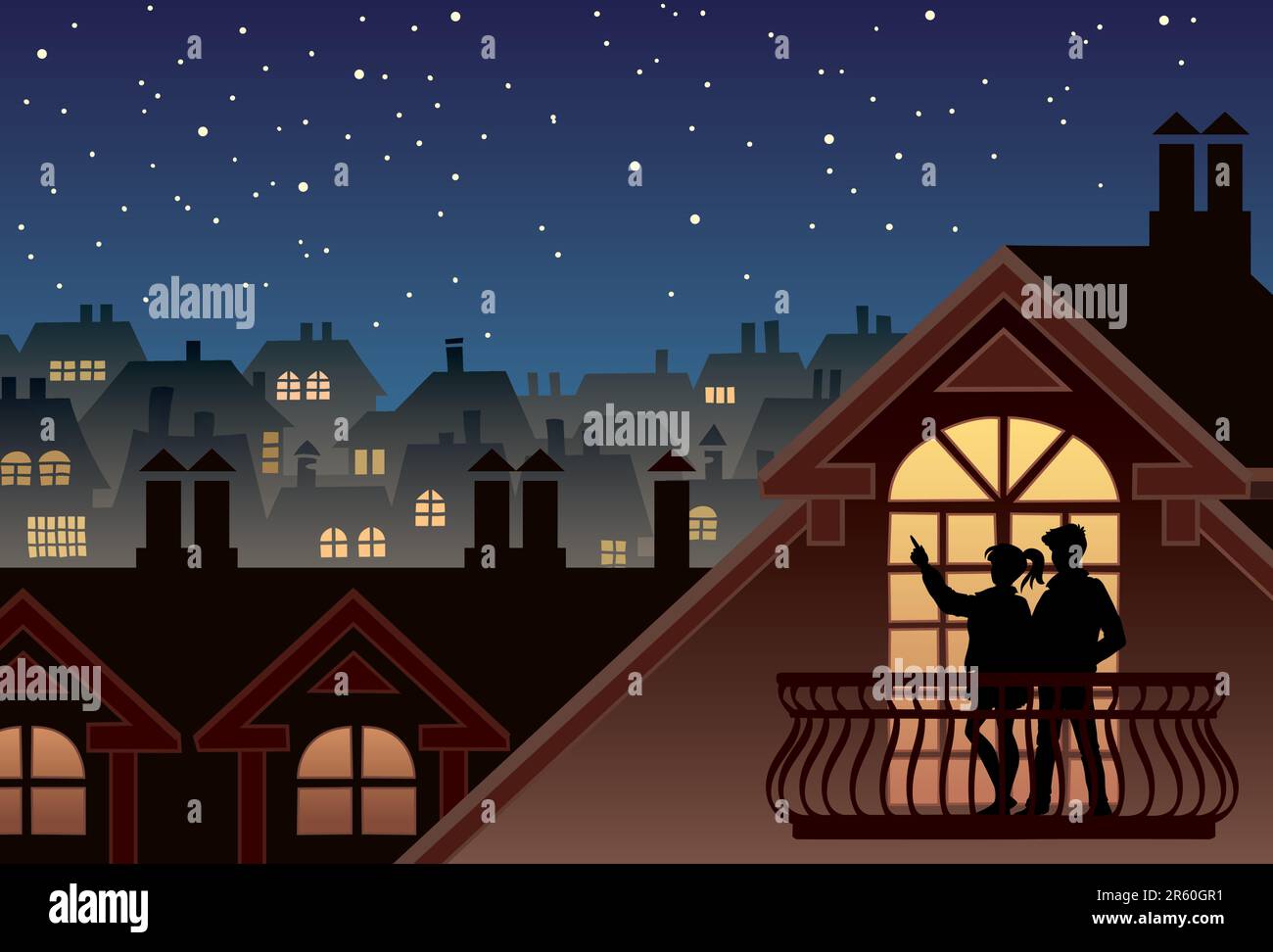 Due 2 stelle Immagini Vettoriali Stock - Alamy