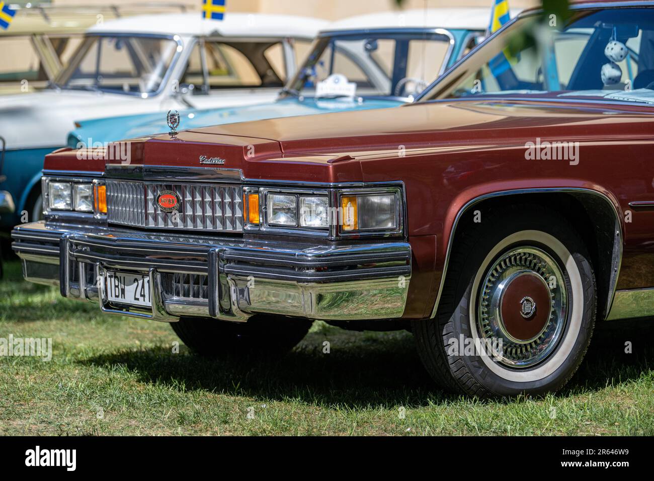 Festa nazionale svedese nel Parco Olai 6 2023 giugno. Le auto d'epoca ...