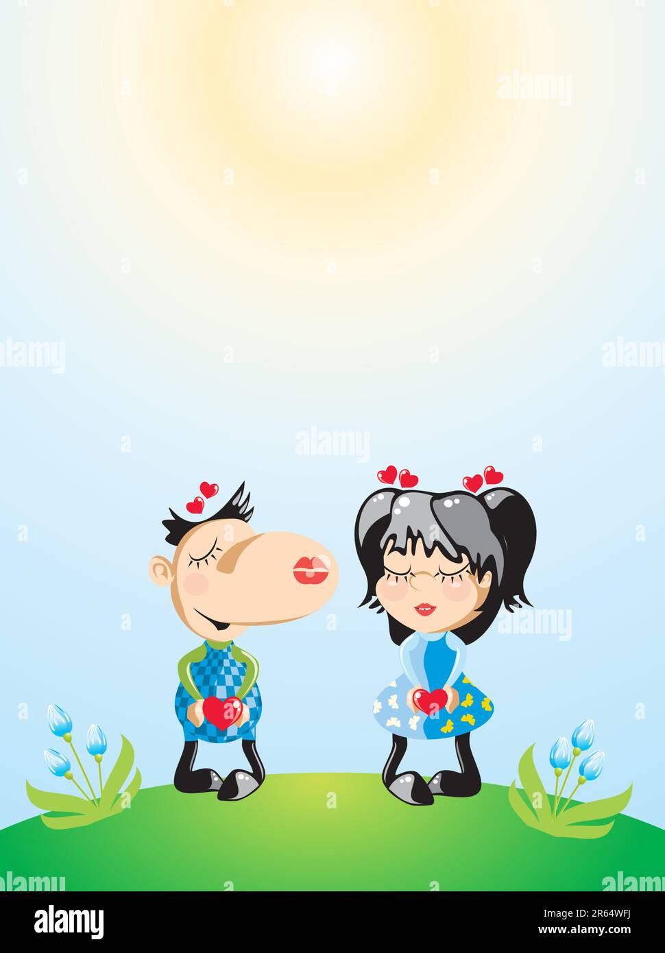 Bacio clip art Immagini Vettoriali Stock - Alamy