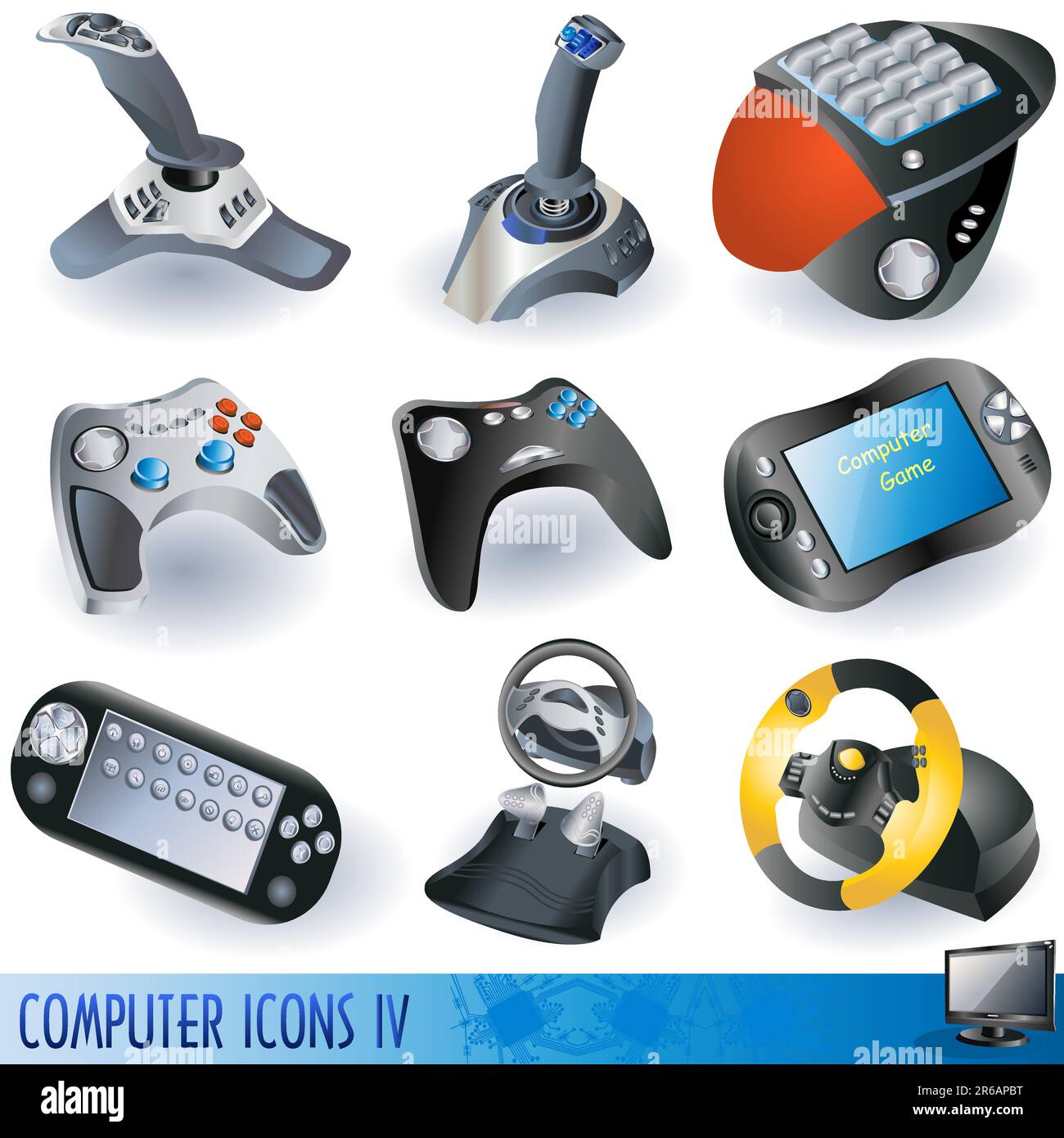 Gaming computer Immagini Vettoriali Stock - Alamy