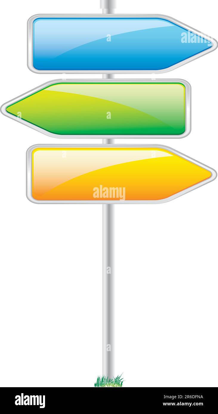 Direzione sign Immagini Vettoriali Stock - Alamy