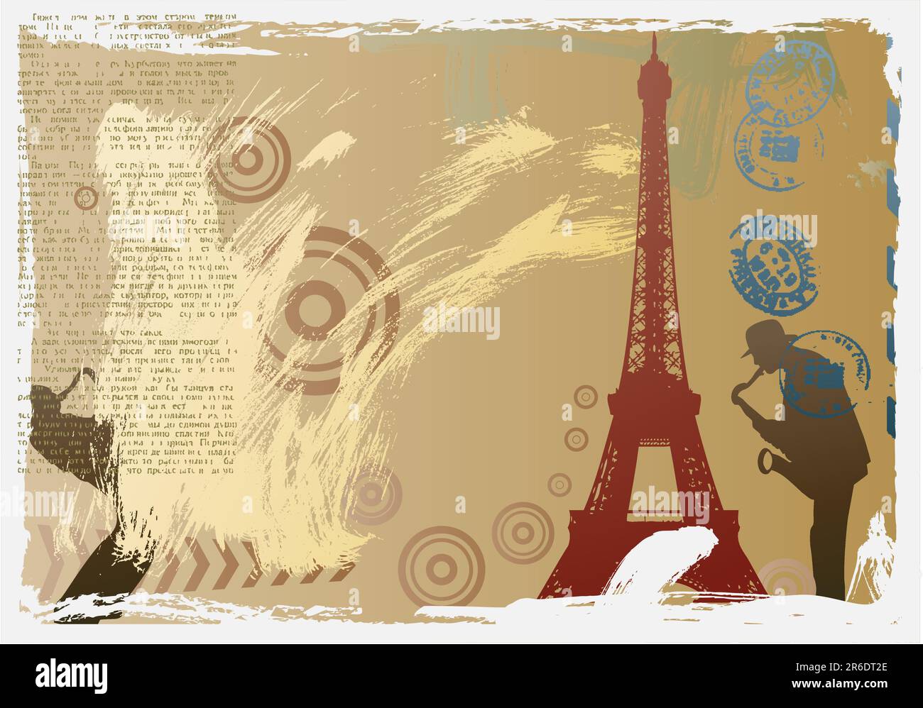 Torre eiffel stilizzata Immagini Vettoriali Stock - Alamy