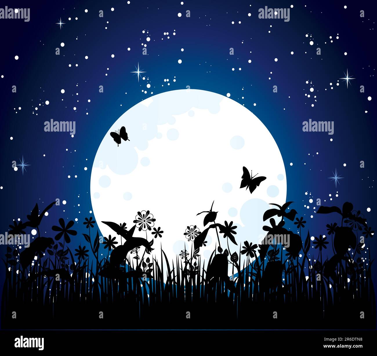 Luna colorata Immagini Vettoriali Stock - Alamy