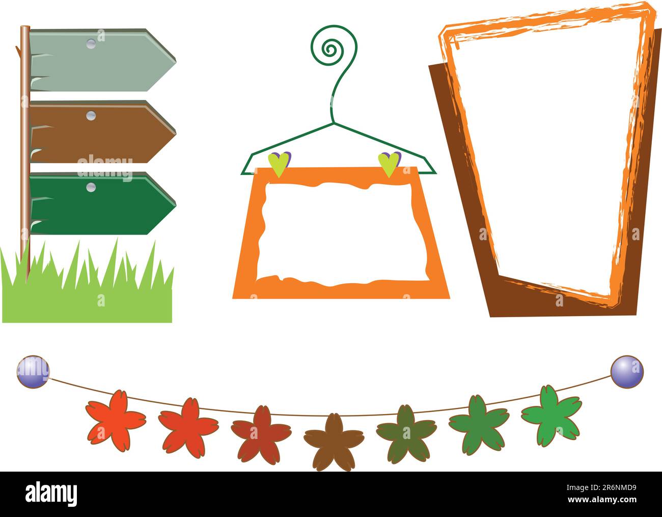 Cornice del segno Immagini Vettoriali Stock - Alamy