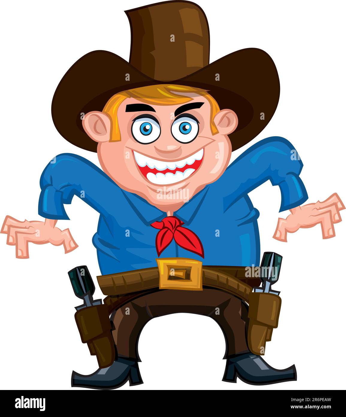 Western cowboy gun Immagini Vettoriali Stock - Alamy