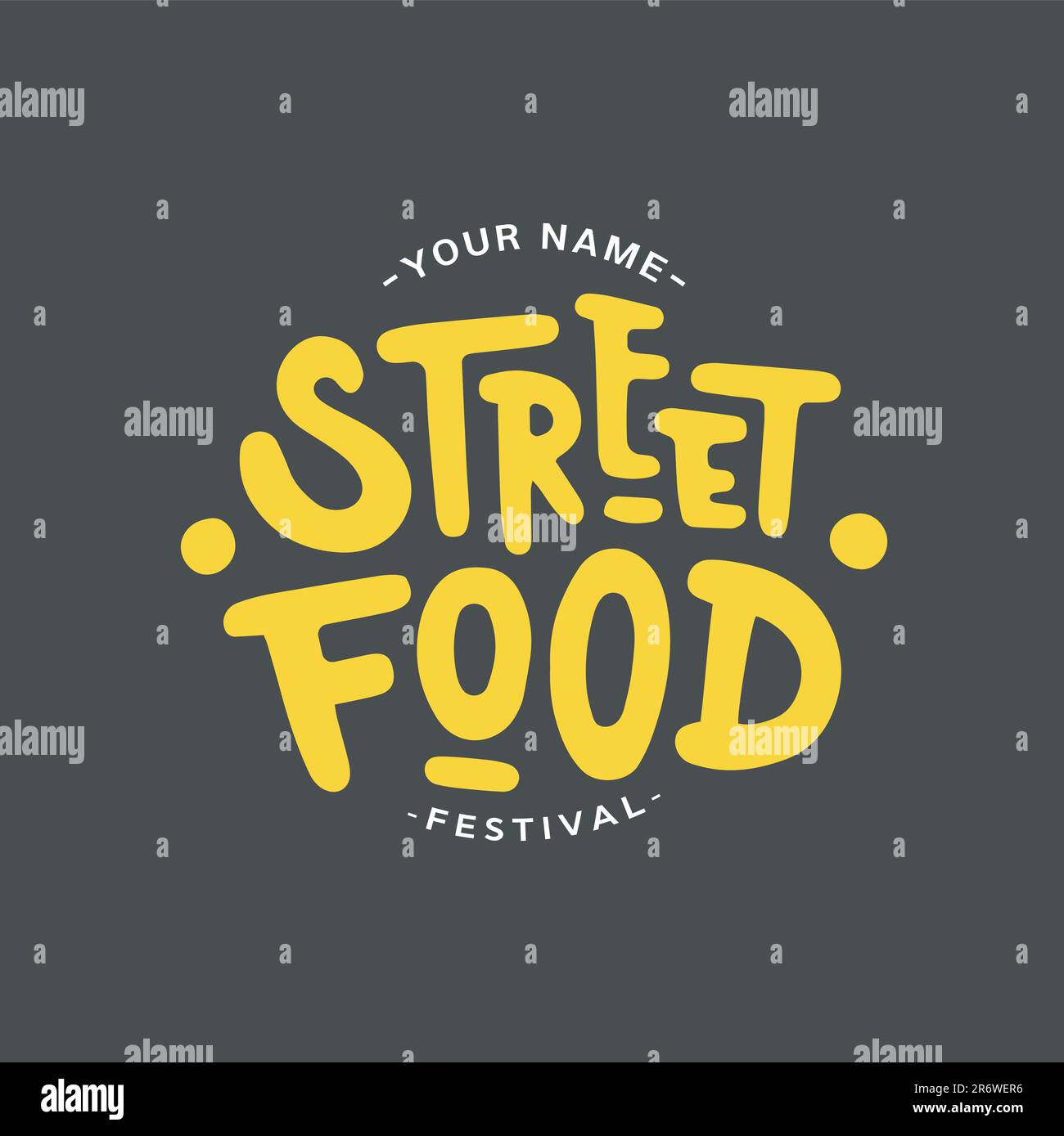 Food label logo design creative Immagini Vettoriali Stock - Alamy
