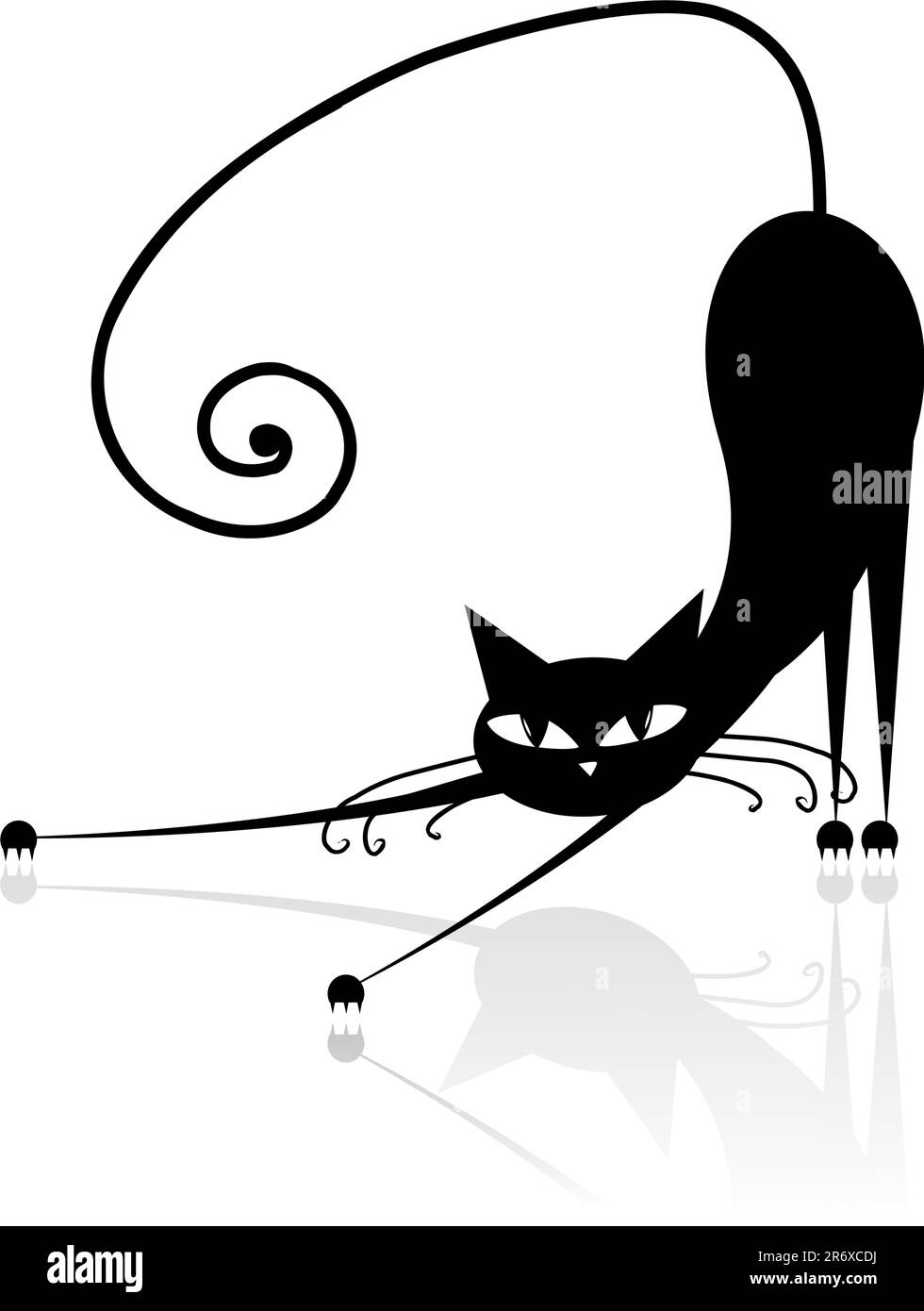 Sagoma di gatto nero Immagini Vettoriali Stock - Pagina 2 - Alamy