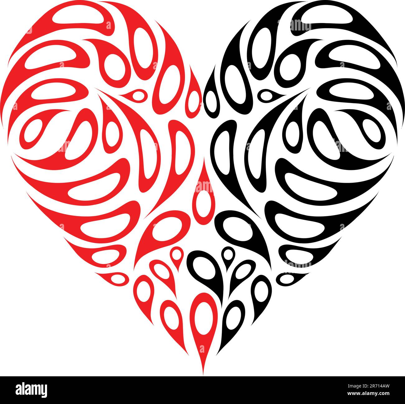 Disegno a forma di cuore Immagini Vettoriali Stock - Alamy