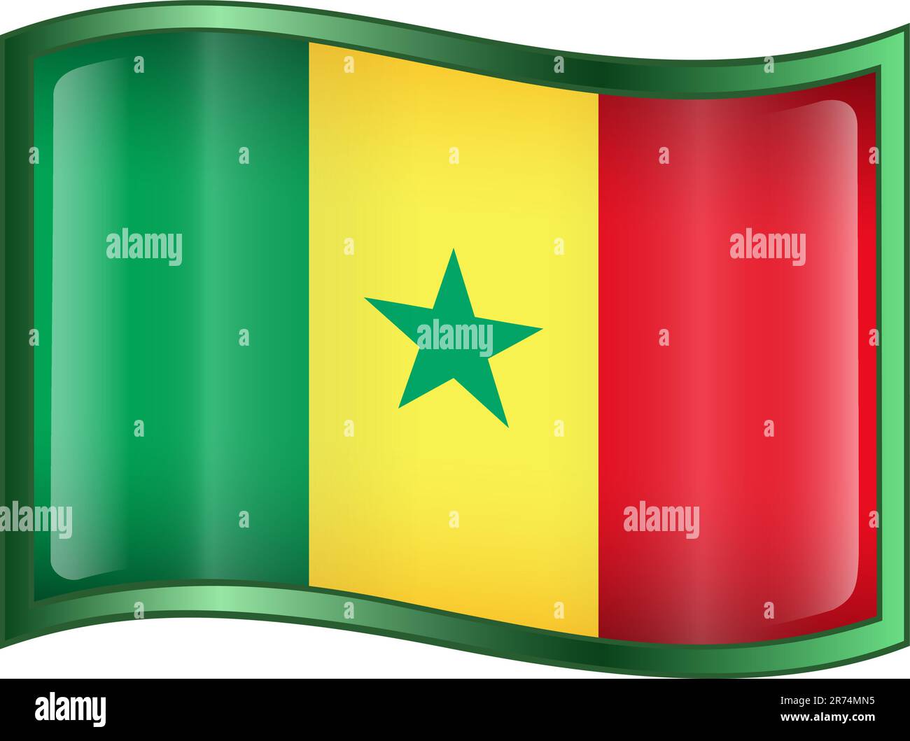 Bandiera vettoriale nazione senegal dakar immagini e fotografie stock ...