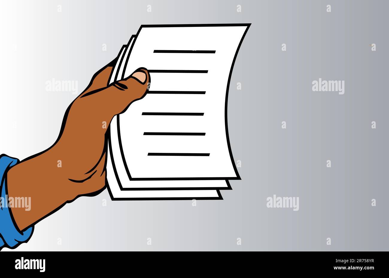 Test della mano Immagini Vettoriali Stock - Alamy