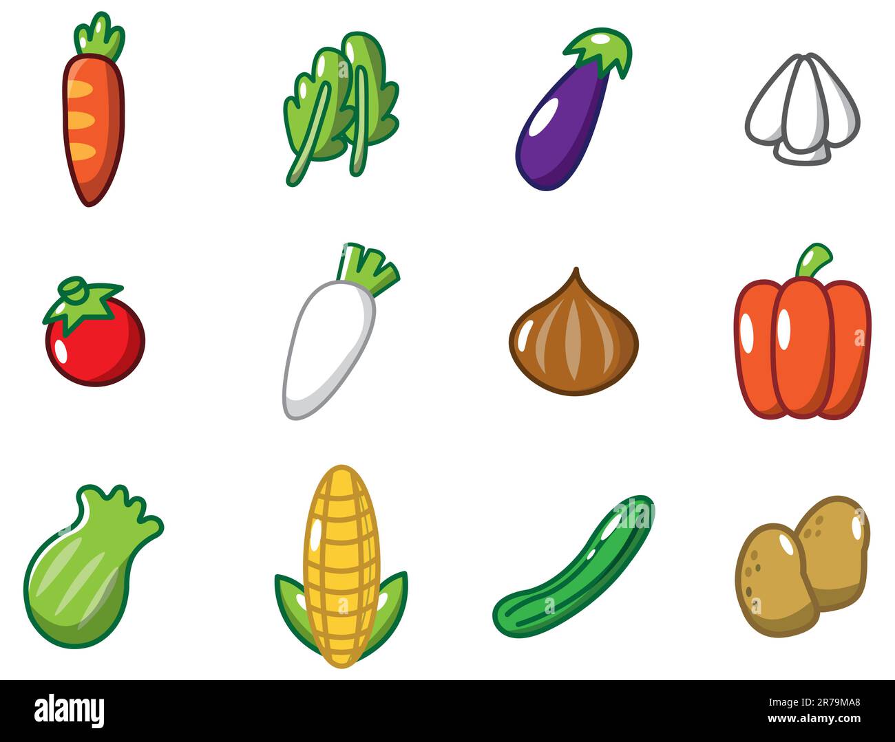 Verdure cartoon immagini e fotografie stock ad alta risoluzione - Alamy