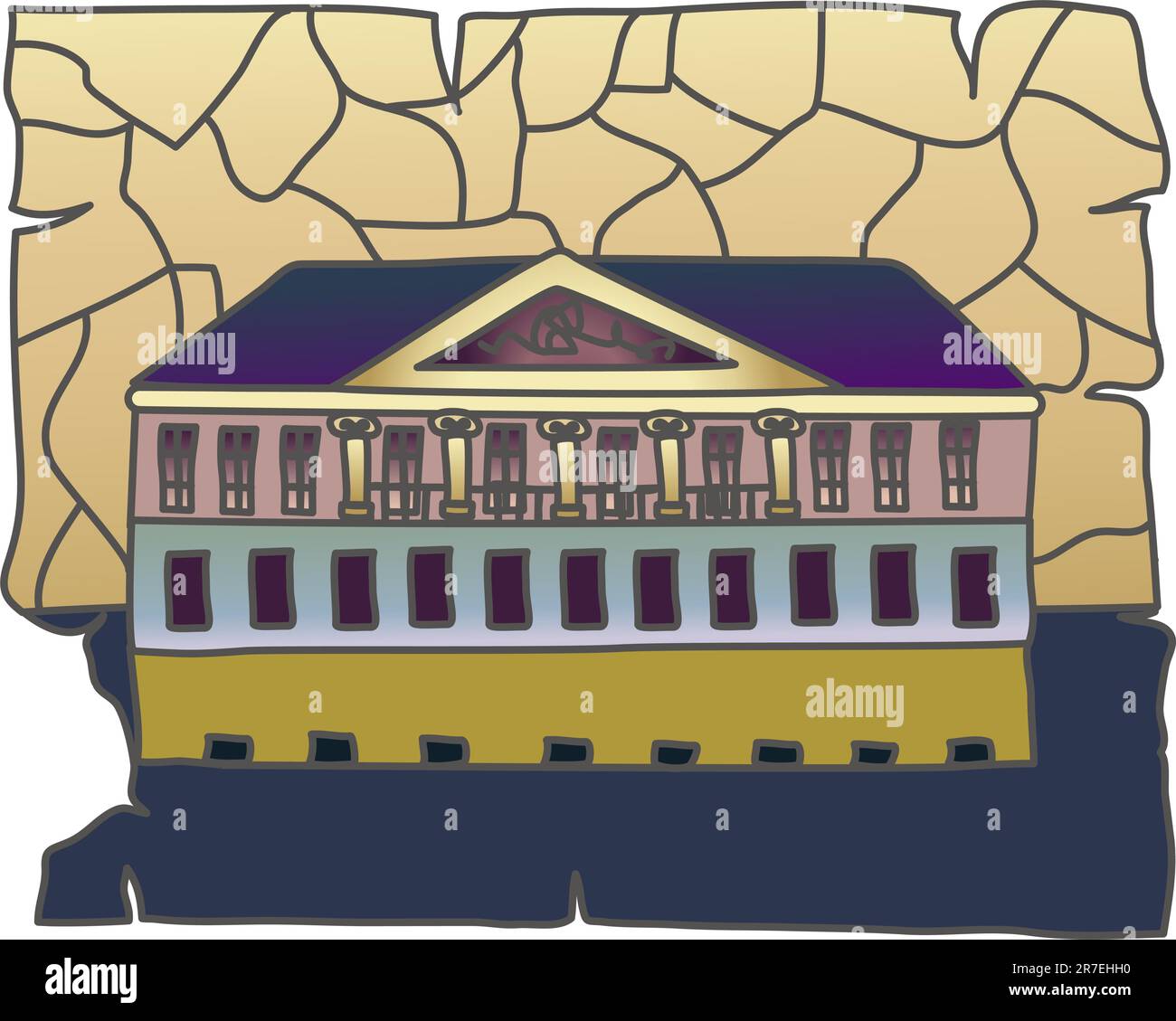 Folk museum Immagini Vettoriali Stock - Alamy