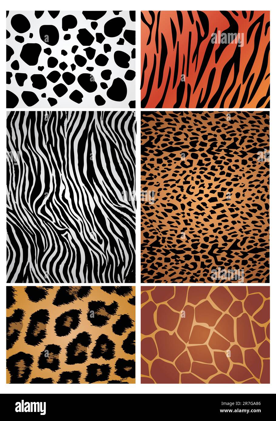 Disegno della pelle di animale Immagini Vettoriali Stock - Alamy